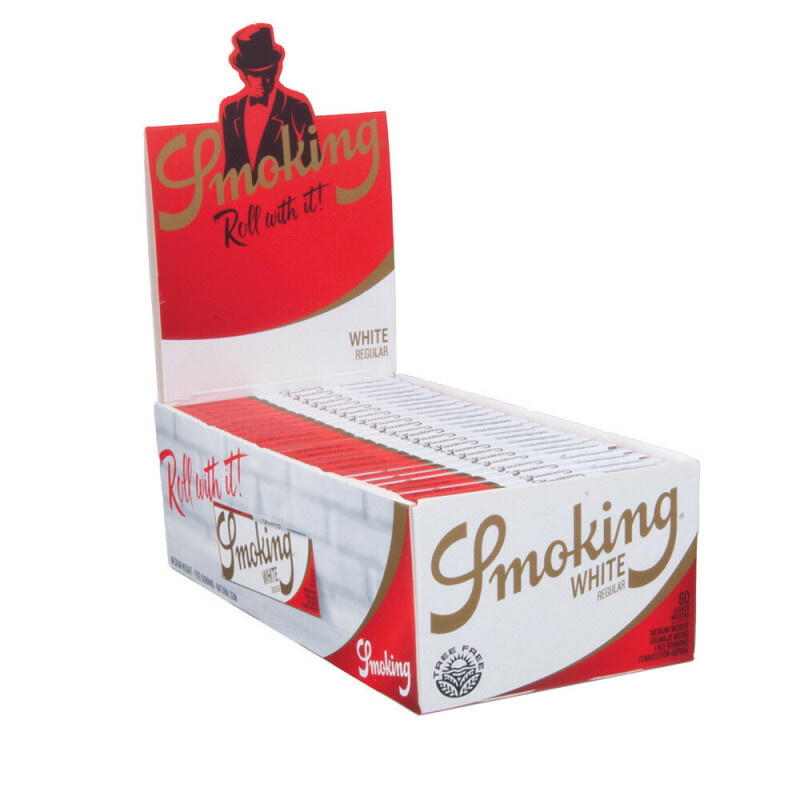 Smoking White Short Vloei Box Tree Free - Haddocks Lightershop