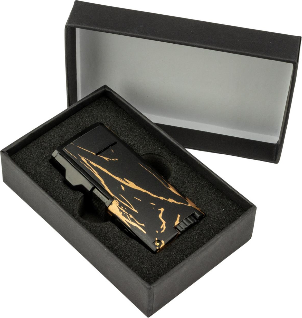 Lighter Sky Windsor Black/Gold Marbled - Haddocks Lightershop
