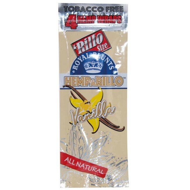Display Hemparillo Hemp Wraps Vanilla - Haddocks Lightershop