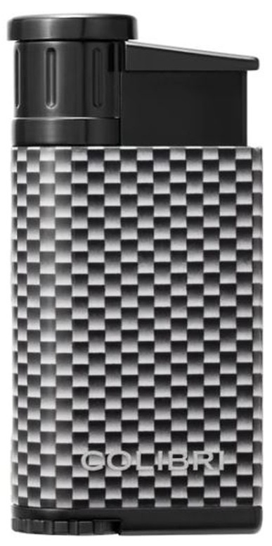 Lighter Colibri Evo Carbon White Silver - Haddocks Lightershop