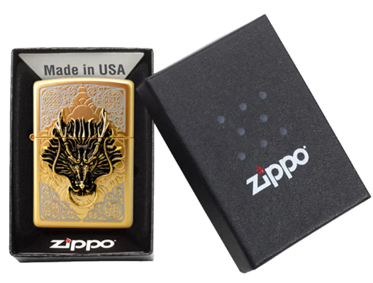 Aansteker Zippo Dragon Guard Emblem - Haddocks Lightershop