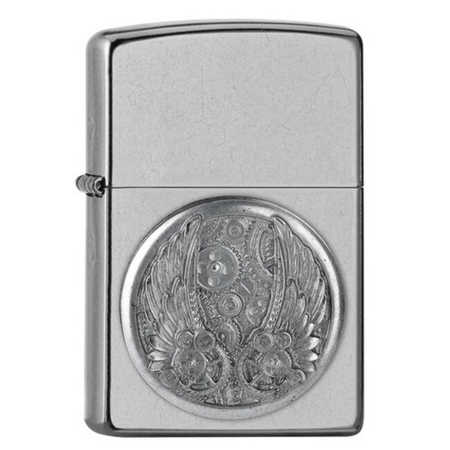 Lighter Zippo Steam Punk Wings Emblem - Haddocks Lightershop