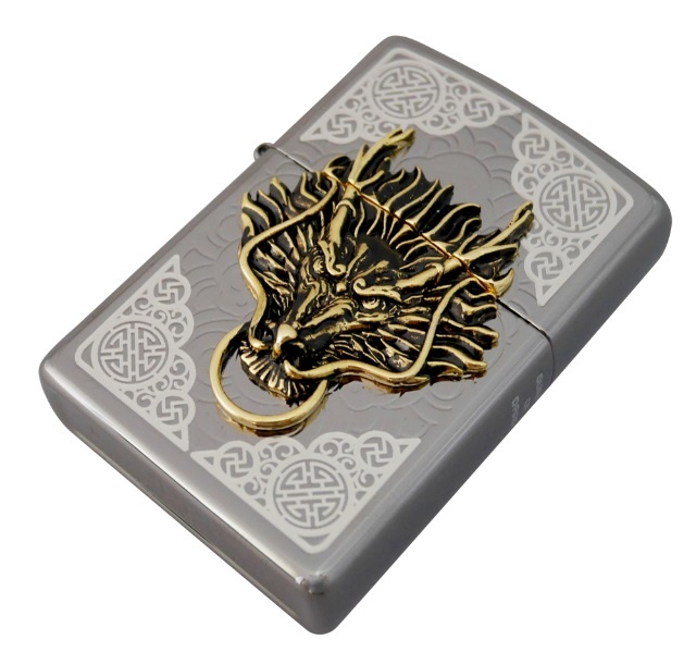 Lighter Zippo Dragon Guard Emblem - Haddocks Lightershop