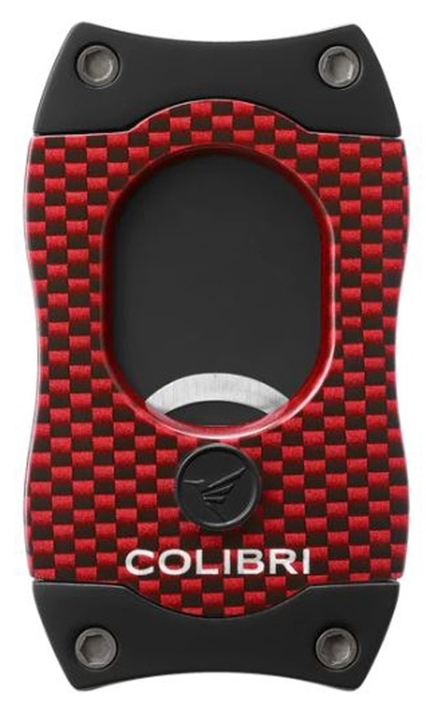 Cigar Cutter Colibri S-Cut Carbon Red with Black Blades - Haddocks ...