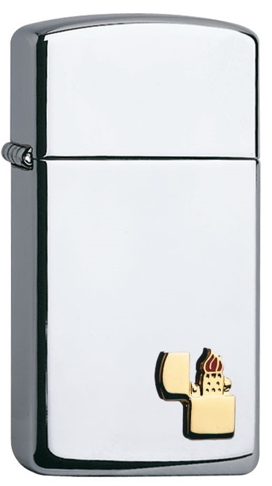Lighter Zippo Slim Lighter Emblem - Haddocks Lightershop