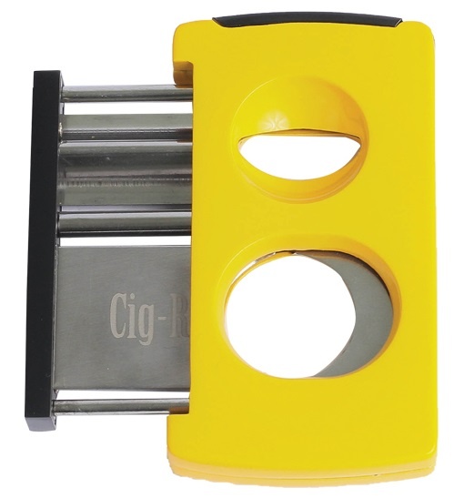 Cigar Cutter Caseti Multi Cut Cig-R Multi Cut Yellow - Haddocks Lightershop