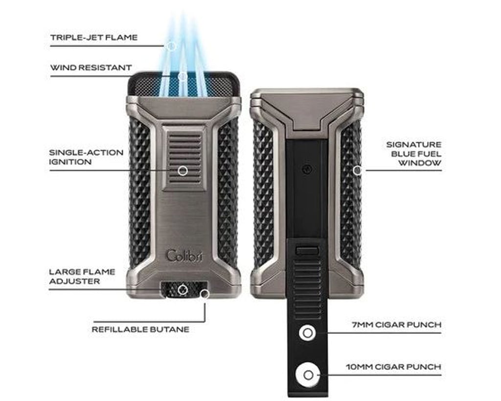 Lighter Colibri Ascari Blue - Haddocks Lightershop