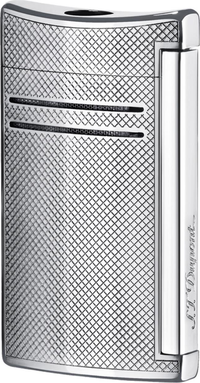 Lighter S.T. Dupont Maxijet Chrome Grid - Haddocks Lightershop