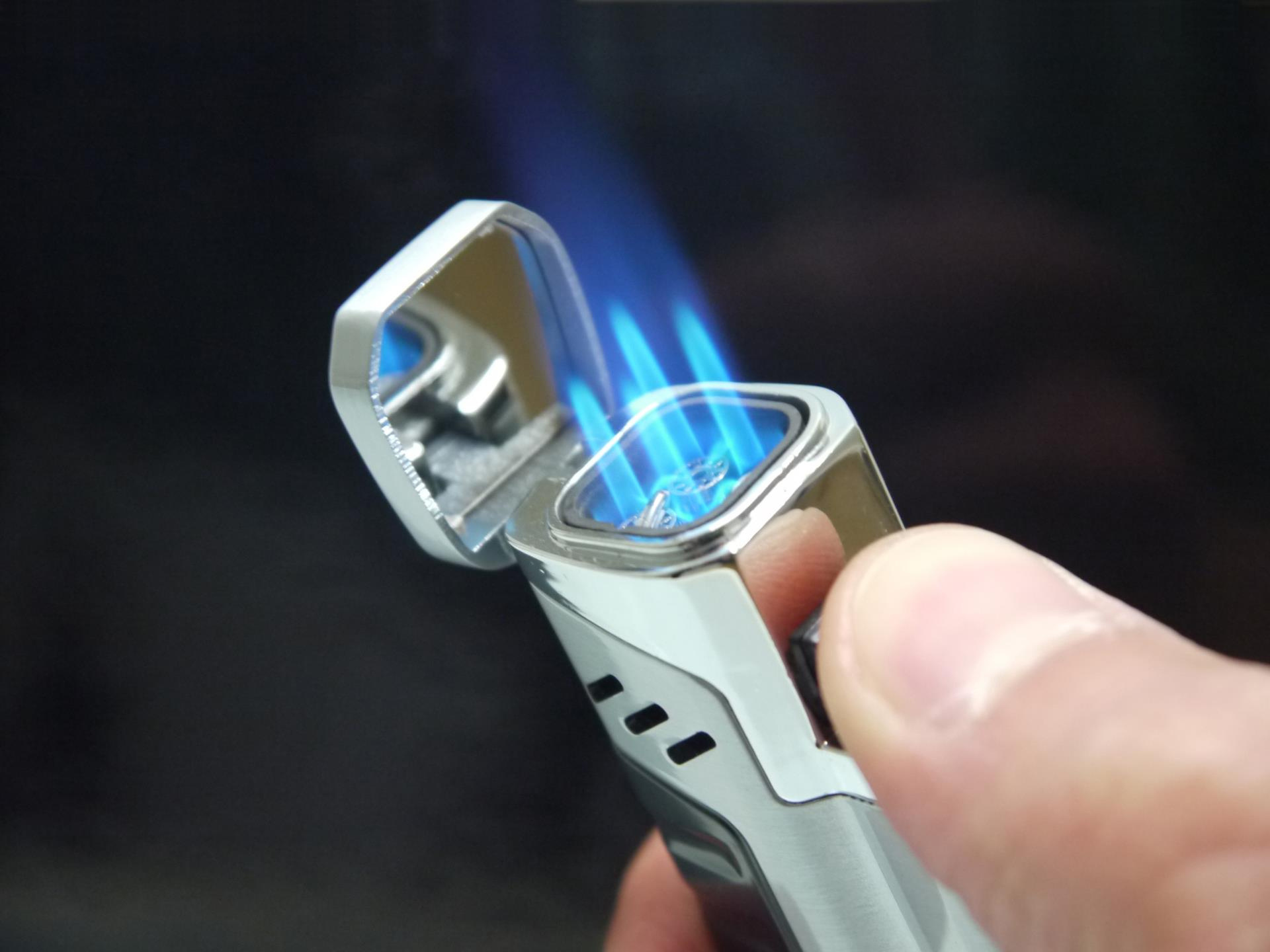 Lighter Sky X4 Jet Chrome Satin - Haddocks Lightershop