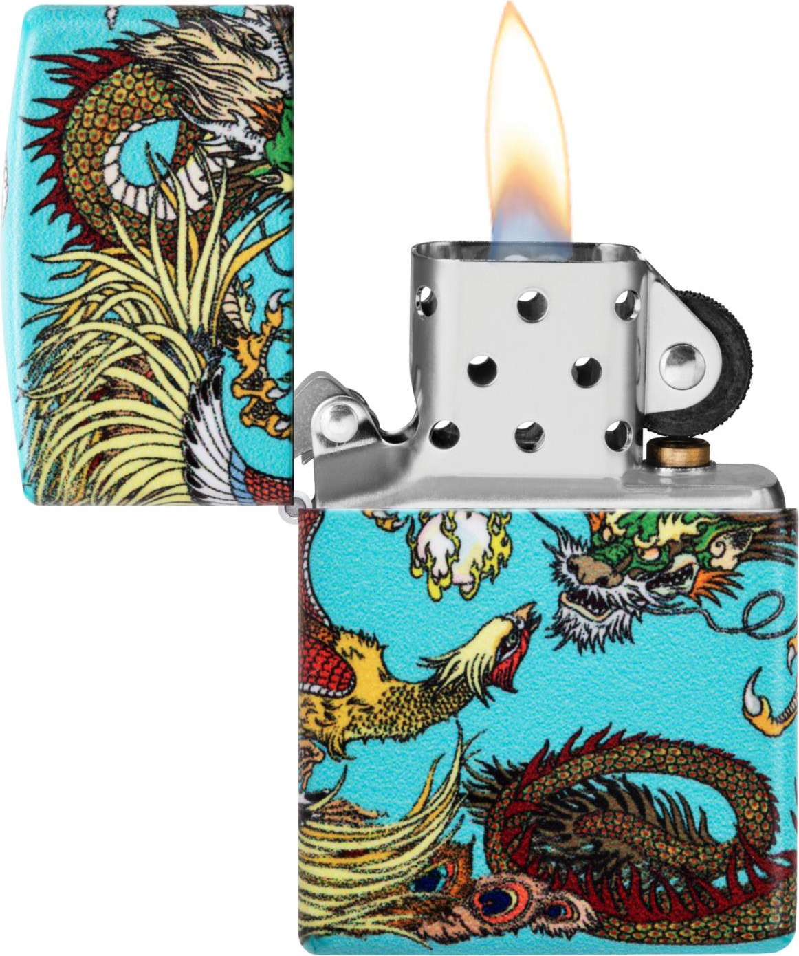 Lighter Zippo Chinese Dragon Phoenix - Haddocks Lightershop