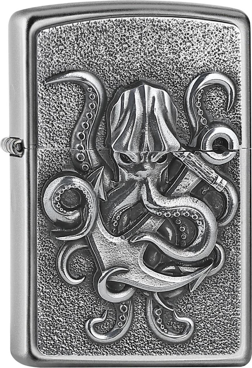 Lighter Zippo Octopus Emblem - Haddocks Lightershop