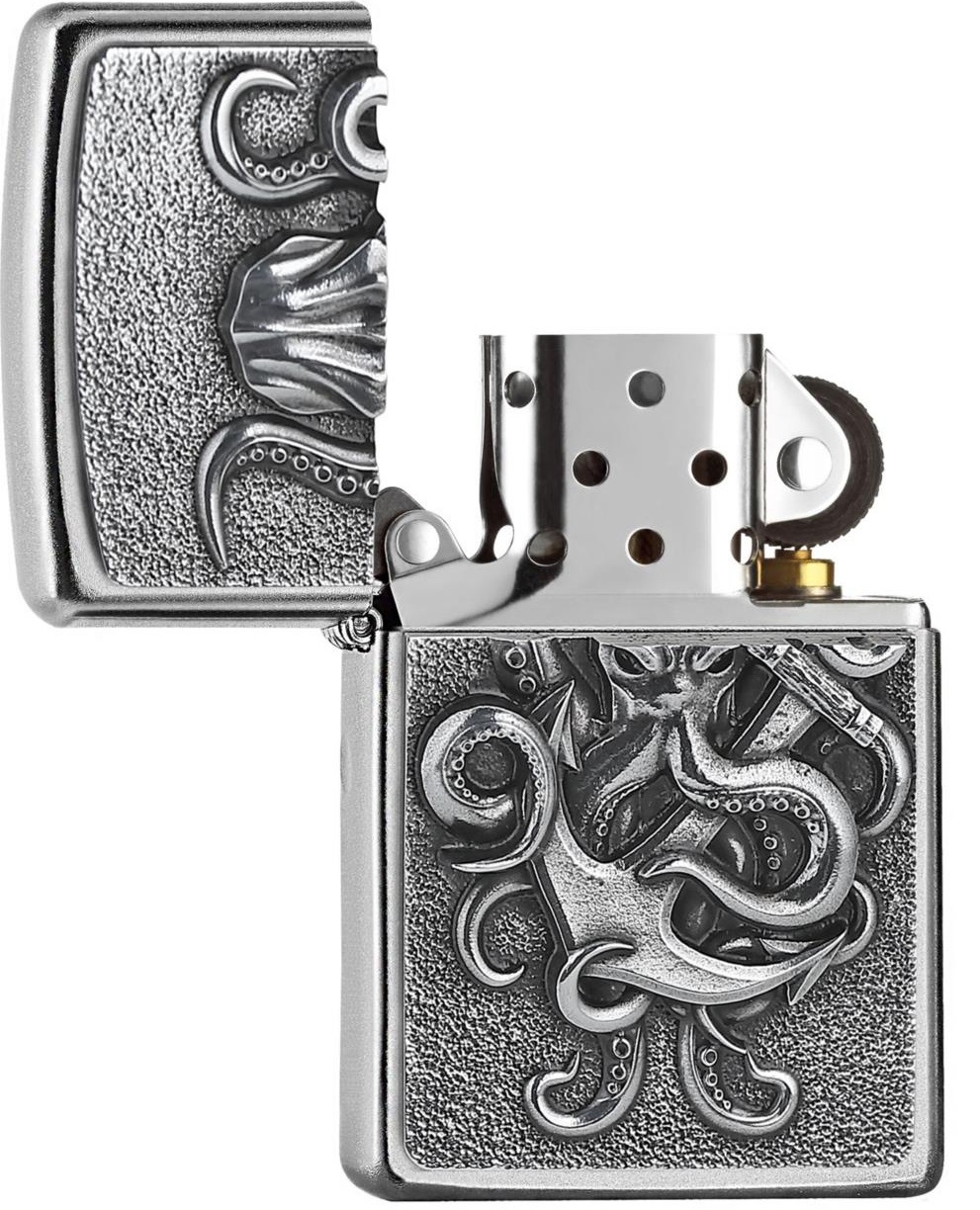 Lighter Zippo Octopus Emblem - Haddocks Lightershop