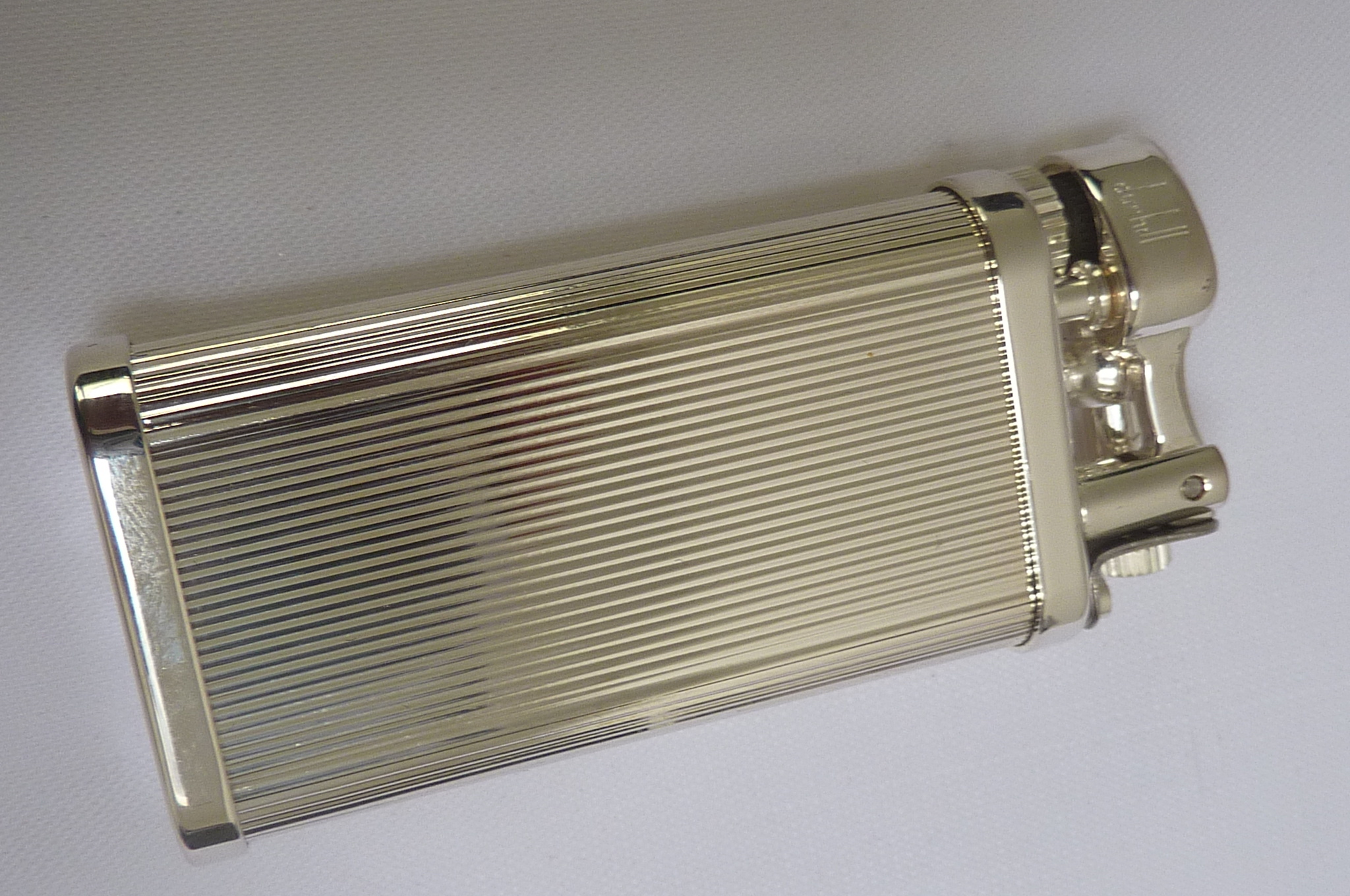 Lighter Dunhill Unique Lines Silver Plated - Haddocks Lightershop
