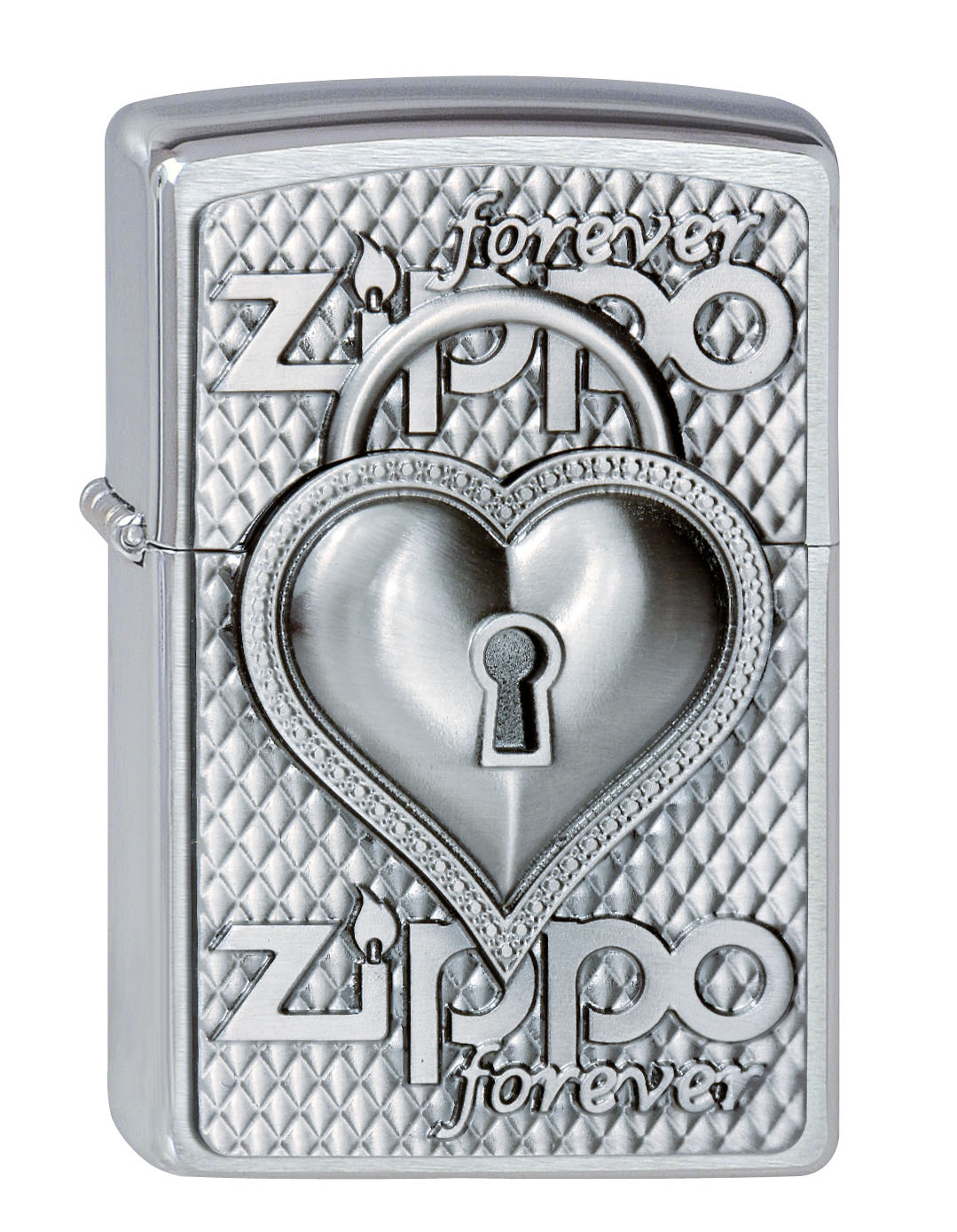 Lighter Zippo Heart Forever Emblem - Haddocks Lightershop