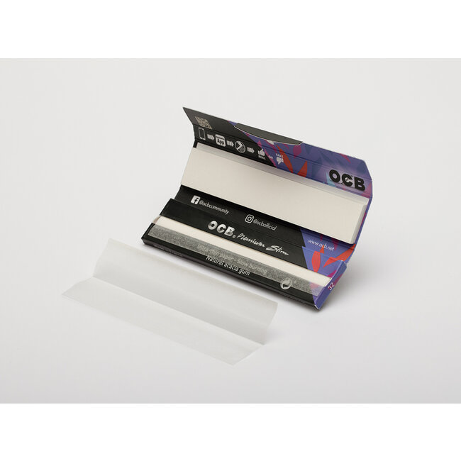 OCB Premium Kingsize Slim Vloei Combi Pack Box - Haddocks Lightershop