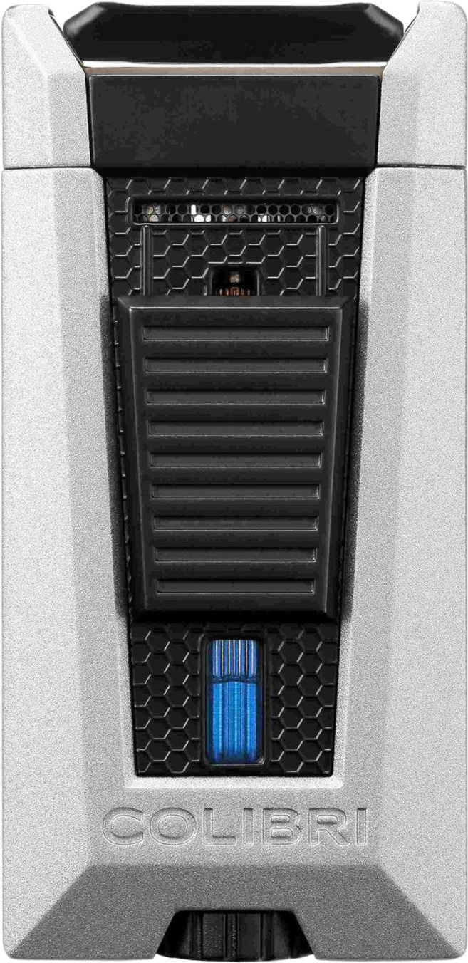 Lighter Colibri Stealth II Triple Silver Black - Haddocks Lightershop