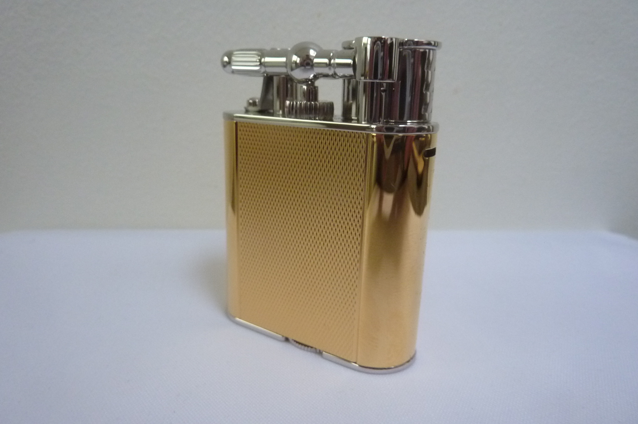 Lighter Dunhill Unique Turbo Hallmark Barley Gold - Haddocks Lightershop