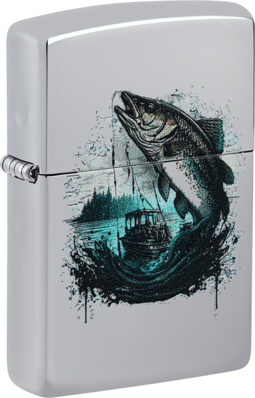 Lighter Zippo Fish and Boat - Haddocks Lightershop