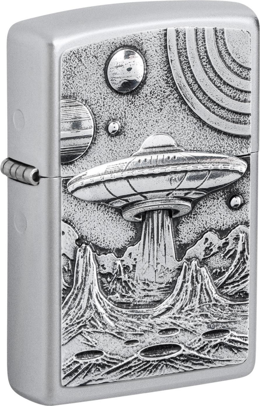 Lighter Zippo Alien Life UFO Emblem - Haddocks Lightershop