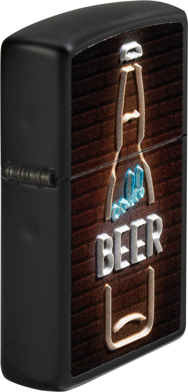 Lighter Zippo 3D Print Cold Beer Sign - Haddocks Lightershop