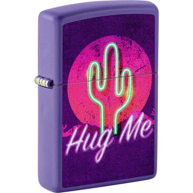 Lighter Zippo Retro Cactus Hug Me Glow in the dark - Haddocks Lightershop