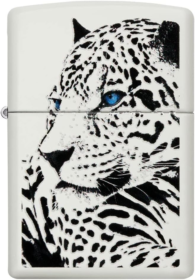 Lighter Zippo Leopard with Blue Eyes - Haddocks Lightershop