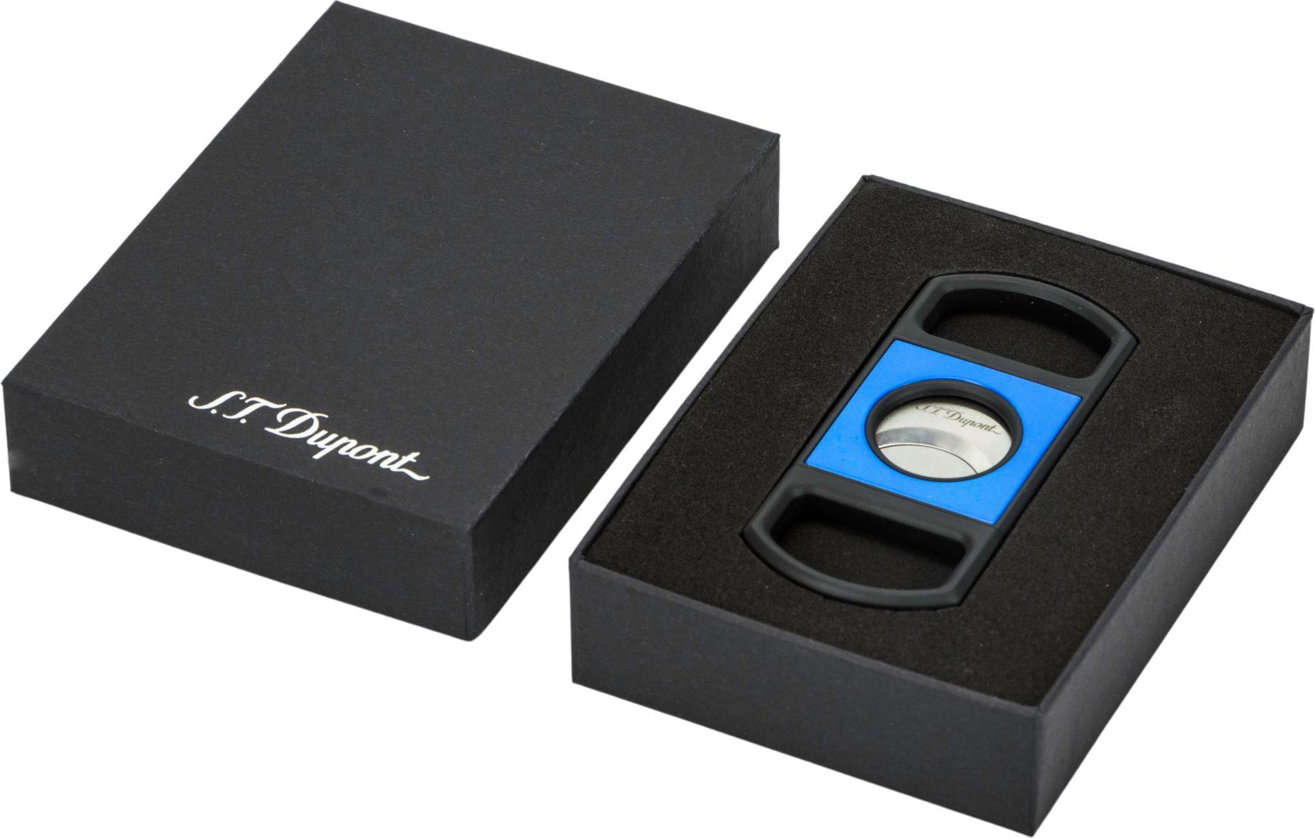 Cigar Cutter Dupont Fluo Blue - Haddocks Lightershop