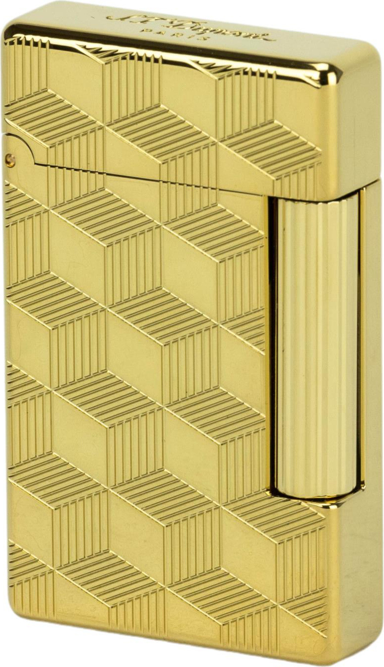 Lighter S.T. Dupont Initial Line Golden Cube - Haddocks Lightershop