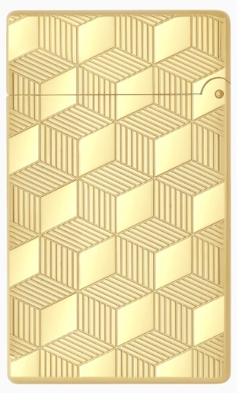 Lighter S.T. Dupont Initial Line Golden Cube - Haddocks Lightershop