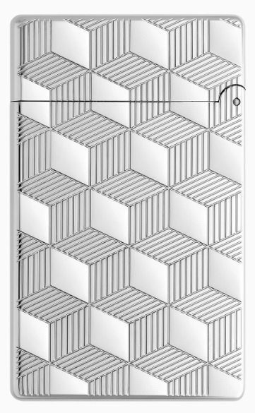 Lighter S.T. Dupont Initial Line Silver Cube - Haddocks Lightershop