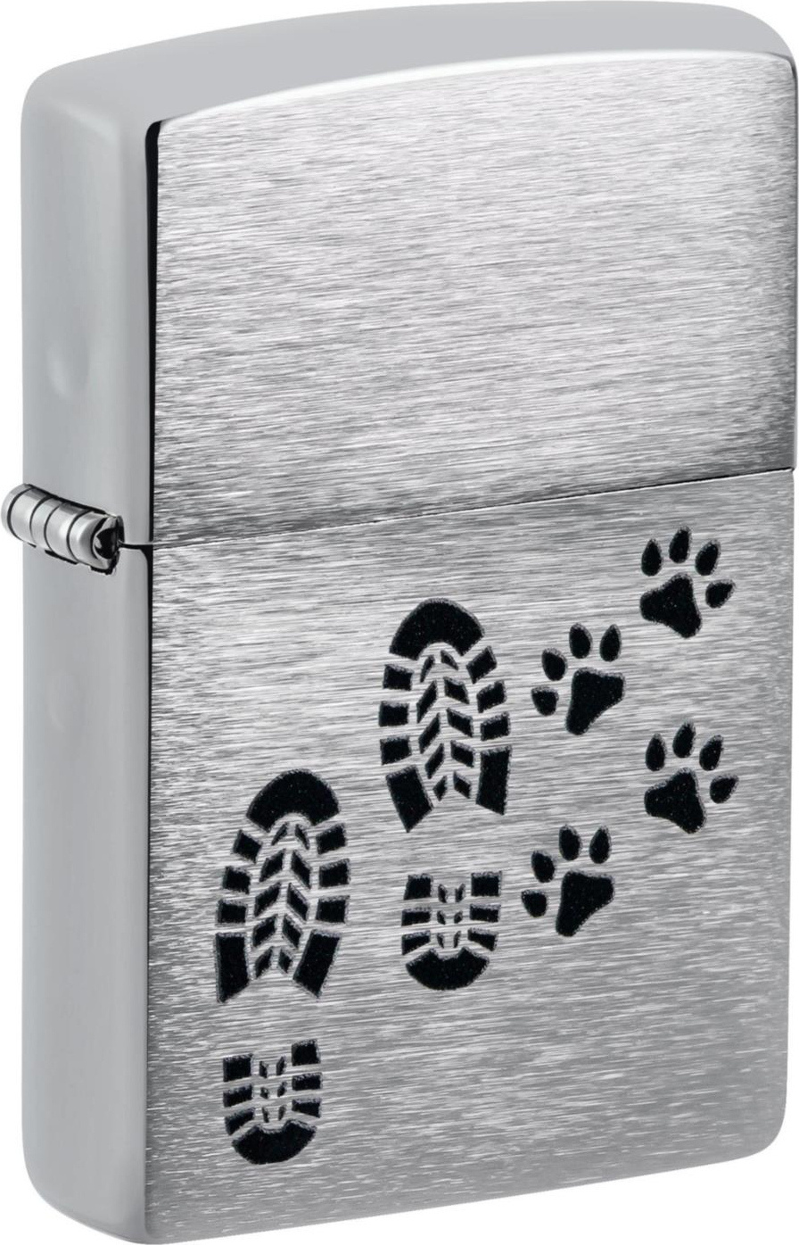 Lighter Zippo Footprints - Haddocks Lightershop