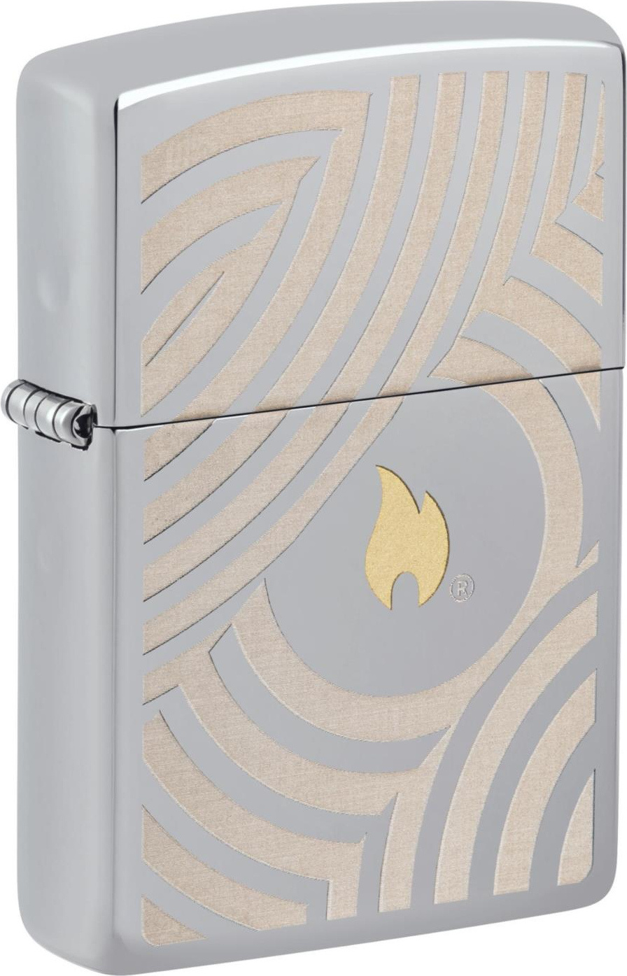 Lighter Zippo Flame and Circles - Haddocks Lightershop