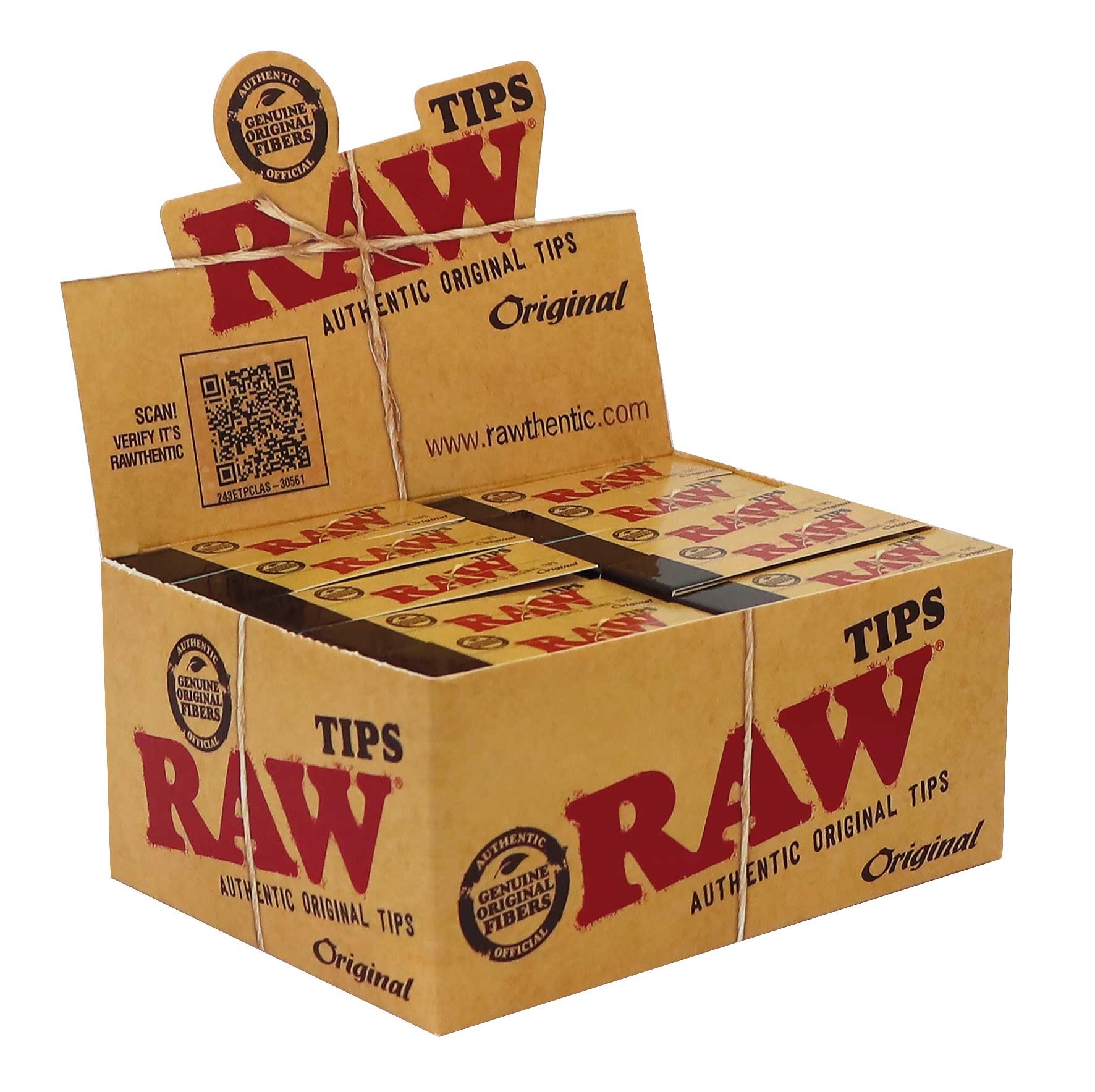 Raw Filter Tips Box - Haddocks Lightershop