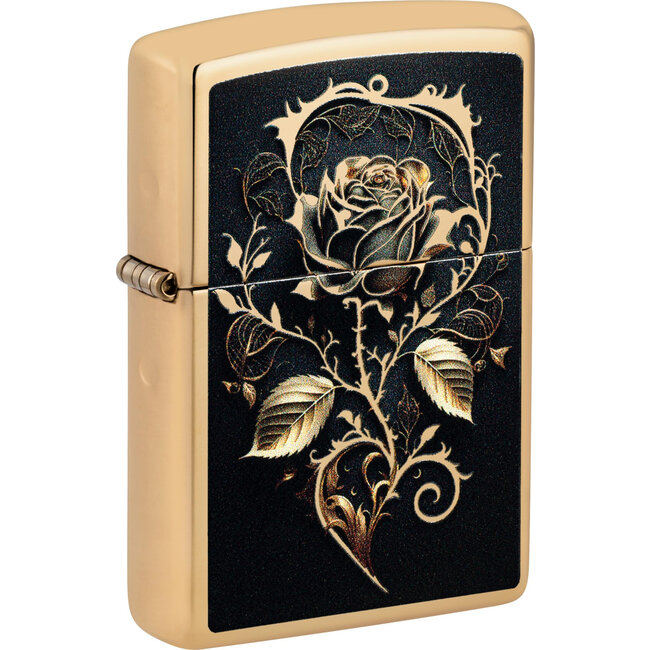 Lighter Zippo Golden Rose - Haddocks Lightershop