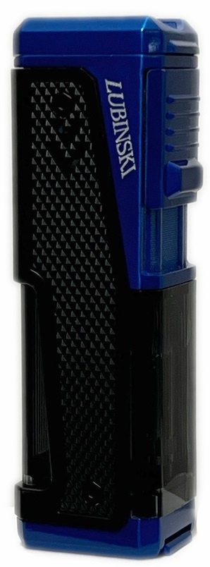 Lighter Lubinski Galaxy 4 Jet with Puncher Blue - Haddocks Lightershop