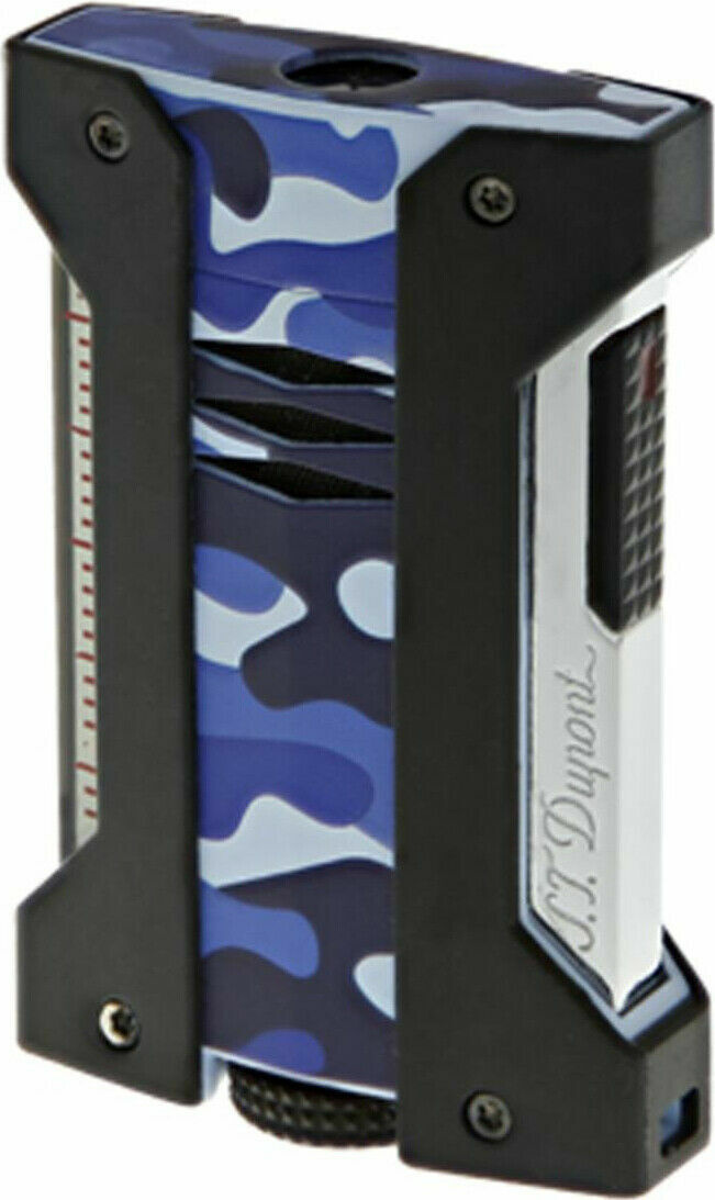 Lighter S.T. Dupont Defi Extreme Camo Blue - Haddocks Lightershop