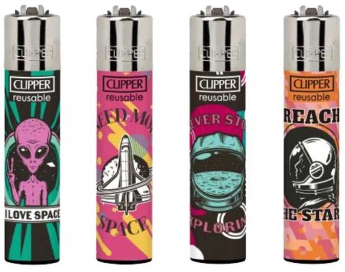Set of 4 Clipper Lighters Spacing - Haddocks Lightershop