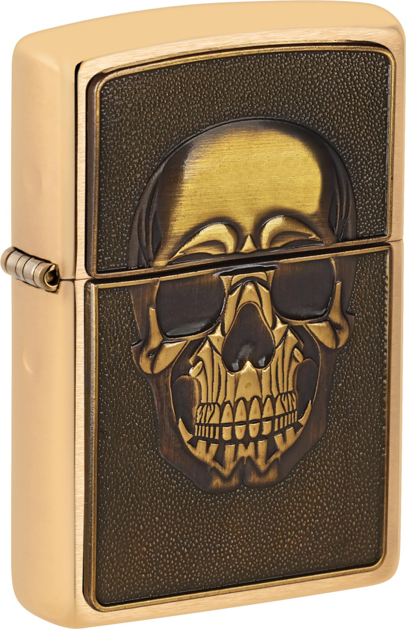 Lighter Zippo Embossed Skull Emblem - Haddocks Lightershop