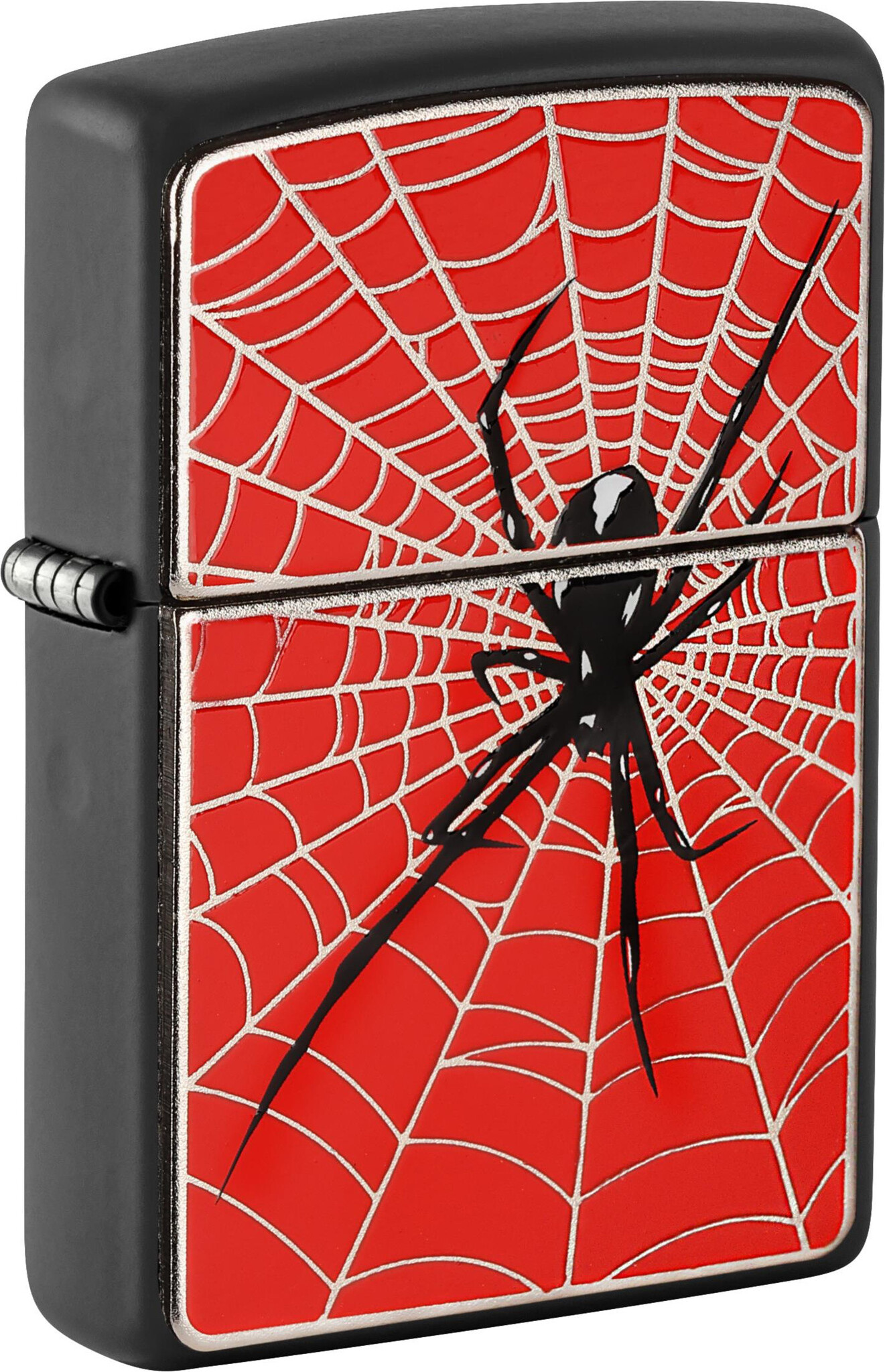 Lighter Zippo Spider Web Emblem - Haddocks Lightershop