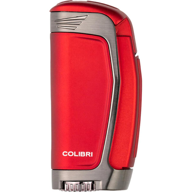Lighter Colibri E3 Triple Jet Red Gunmetal - Haddocks Lightershop