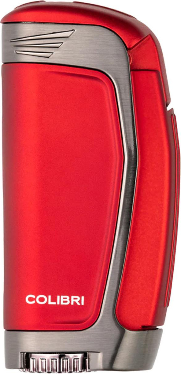 Lighter Colibri E3 Triple Jet Red Gunmetal - Haddocks Lightershop