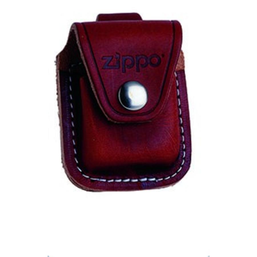 Zippo Pouch Brown with Loop - Haddocks Lightershop