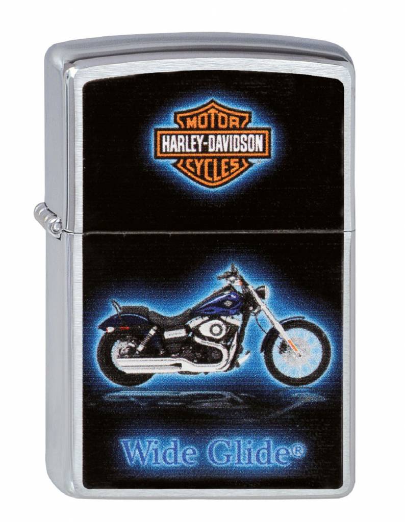 Lighter Zippo Harley Davidson Wide Glide - Haddocks Lightershop