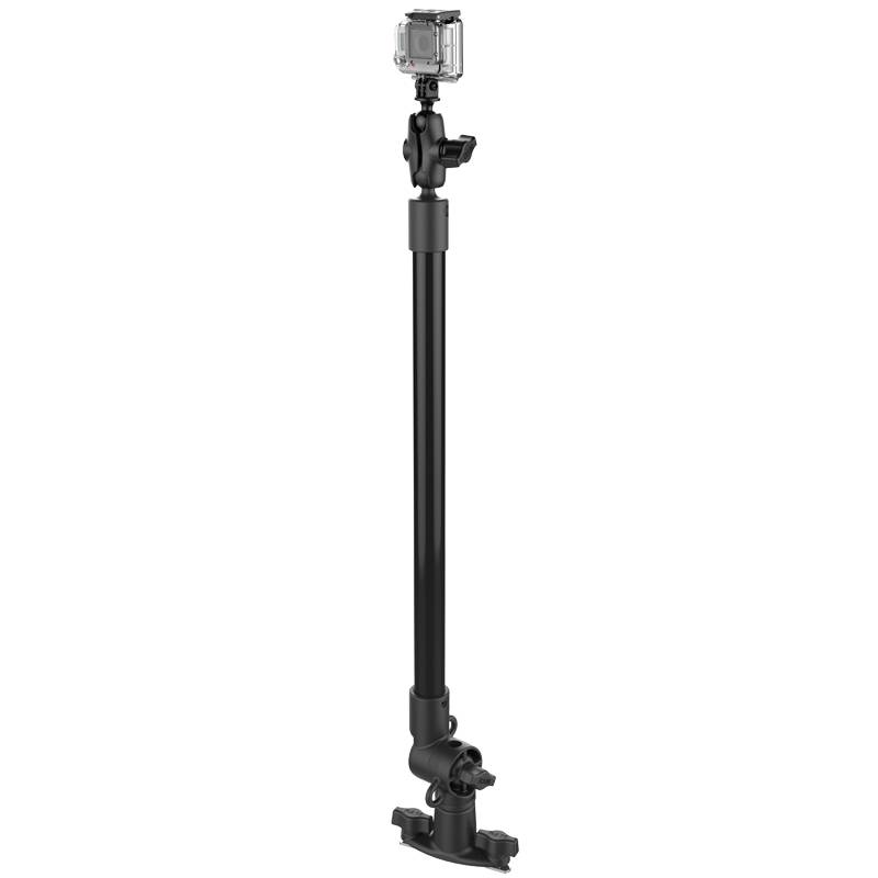 Tough-Pole™ Action Camera Mount met Track Base - Emounting.nl
