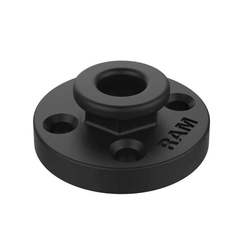 Round Base Adapter with Aluminum Octagon Button RAM-324-OFU - Emounting.nl