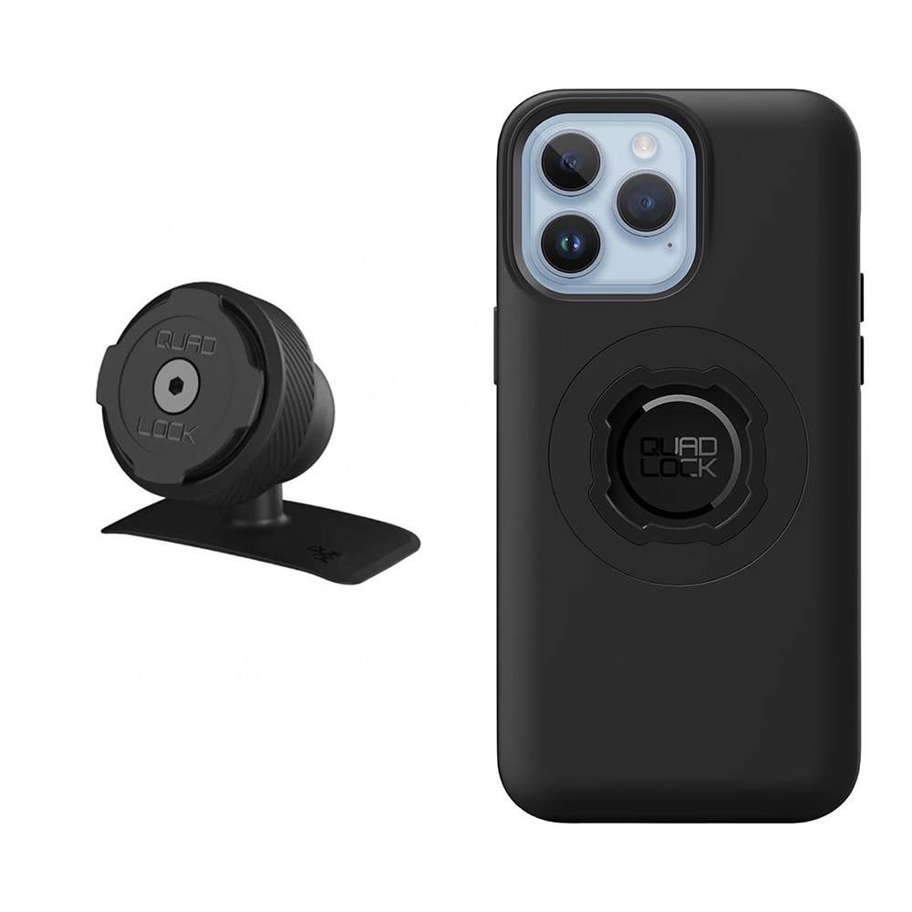 Quad Lock Auto Dash/ Console Mount en iPhone case Bundel - Emounting.nl