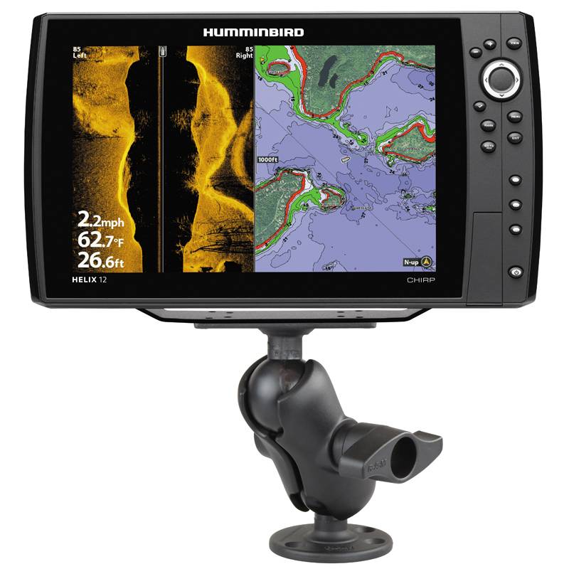 Montage steun voor Humminbird Helix 9, 10 & 12 - Emounting.nl