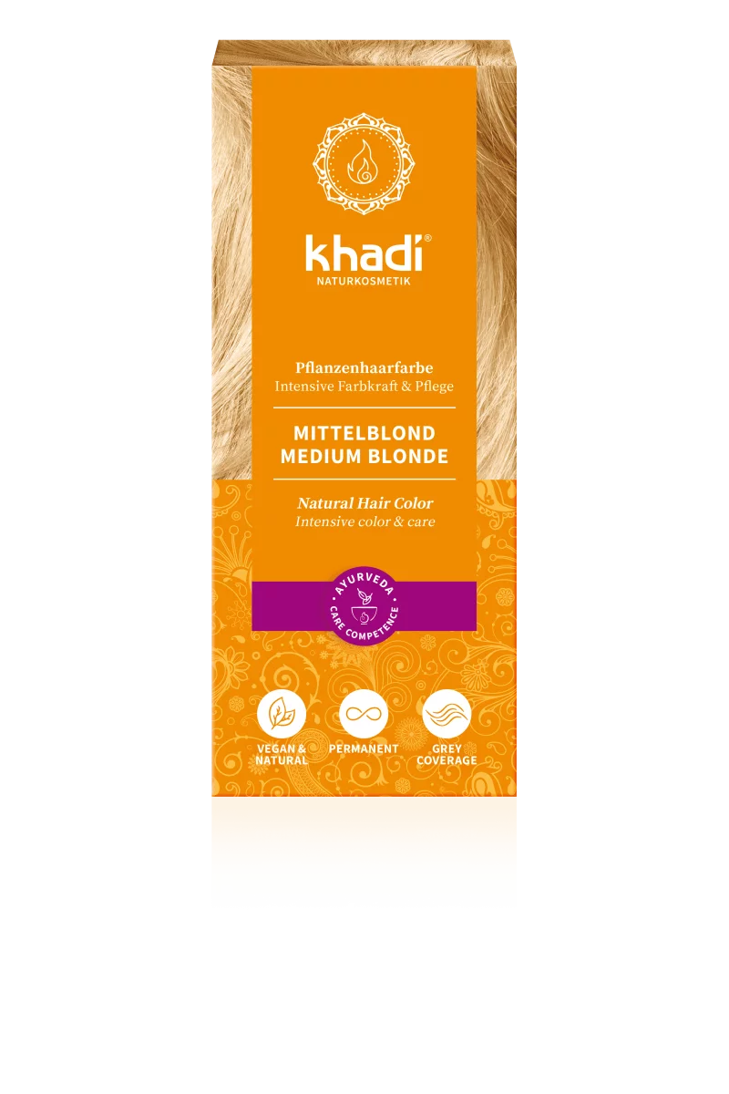 Khadi Natural Hair Dye Middle Blond - The Green Beauty Shop