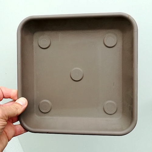 Large square container coaster for Terrae Quadro beige 23cm - Uhlig ...