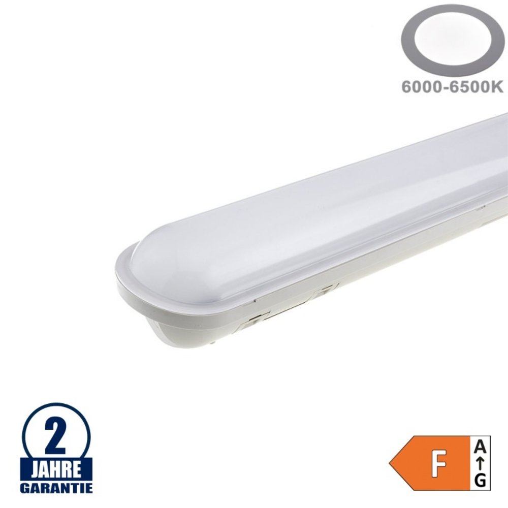 55W LED Wannenleuchte 150cm IP65 Kaltweiß Slim - LEDFactory